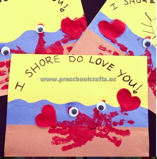 Handprint Valentines Day Craft Ideas For Preschool Preschool Crafts